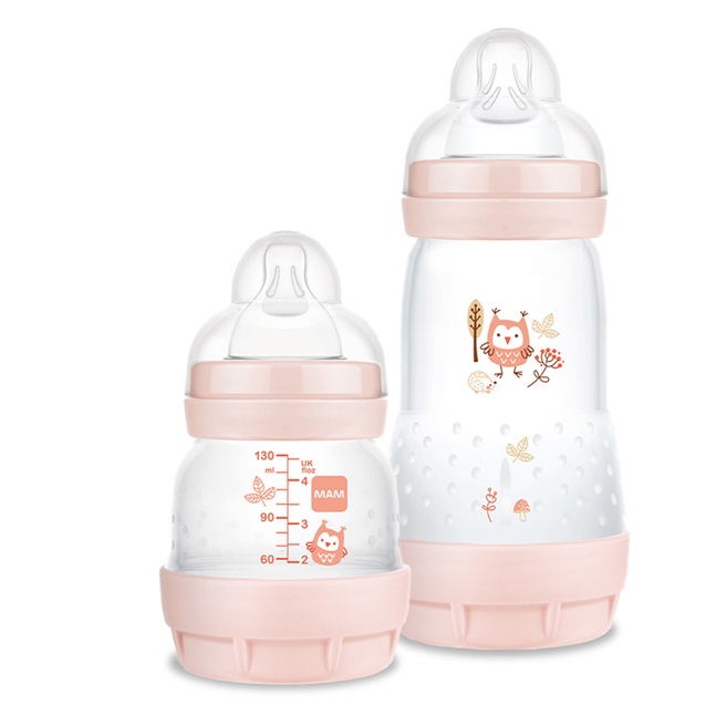 Kit 2 Mamadeiras Mam Easy Start Anticólica 130ml e 260ml Cores Diversas | Shopee Brasil