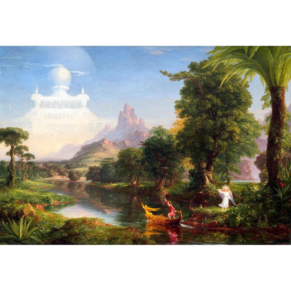 Viagem da Vida - Juventude - Thomas Cole - Tela Canvas Para Quadro ...