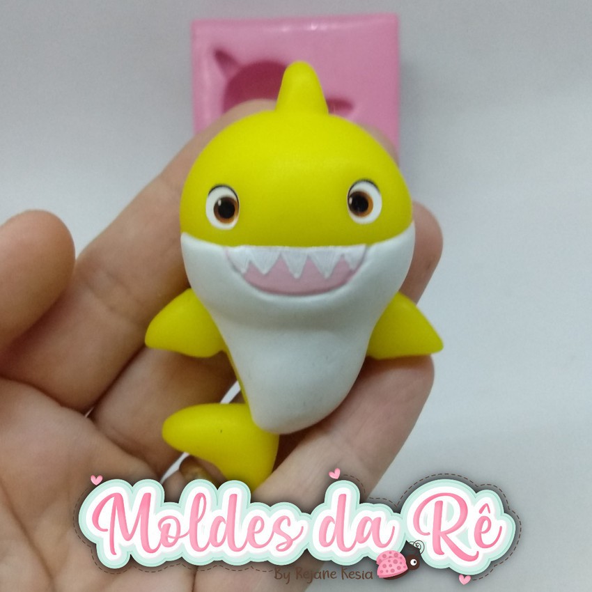 Molde Baby Shark M - Moldes da Rê | Shopee Brasil