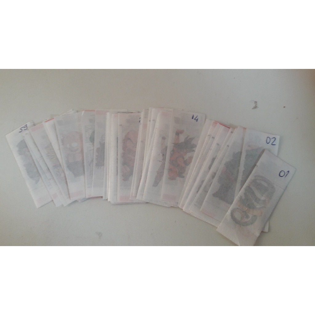 Figurinhas Avulsas Chiclete Buzzy - Dragon Ball Z - Atenção : Consulte ...