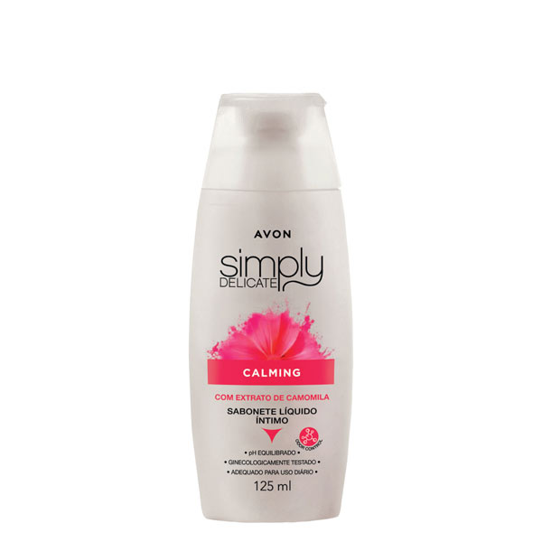 Sabonete Líquido Íntimo Simply Delicate Calming Avon - 125ml | Shopee ...