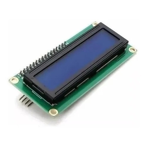 Display Lcd 16x2 1602 Fundo Azul Com Modulo I2c Soldado | Shopee Brasil
