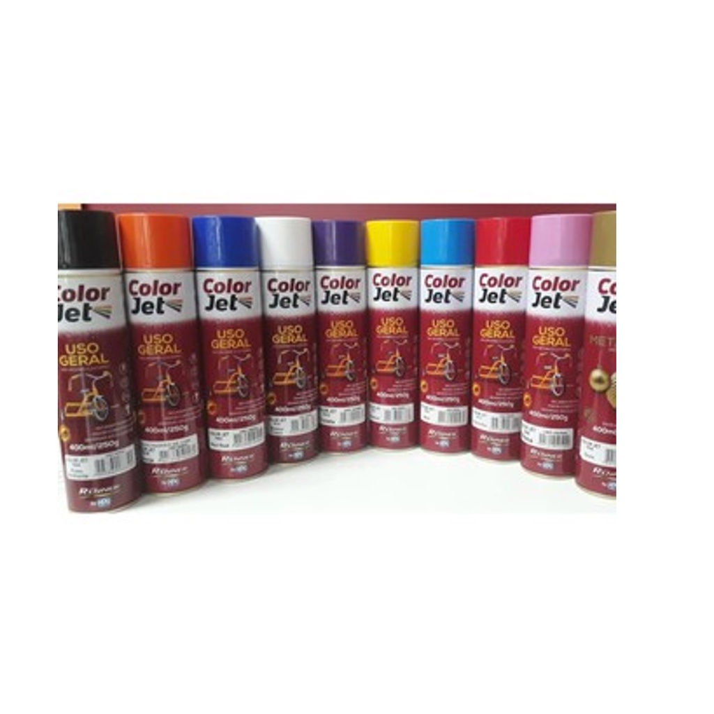 TINTA SPRAY COLOR JET USO GERAL PPG RENNER 400ML | Shopee Brasil