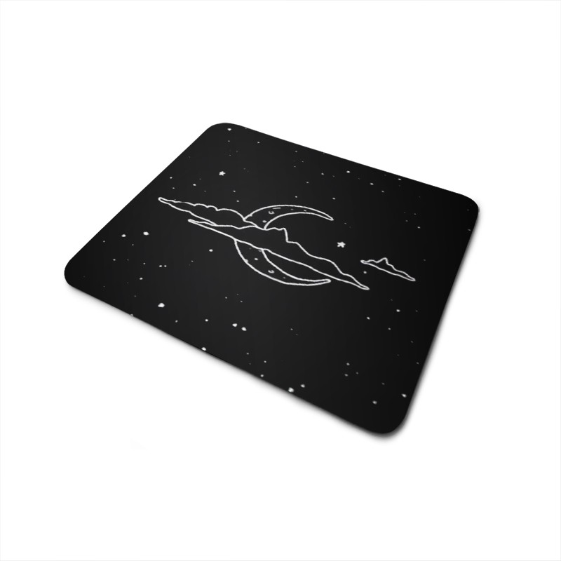 Mouse Pad Estrelas Lua Nuvens Escuro | Shopee Brasil
