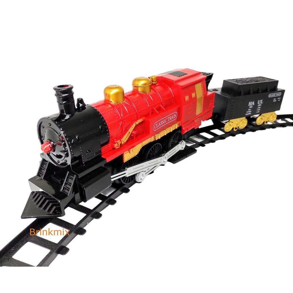 Trem Elétrico A Pilha Ferrorama Classic Train com Trilhos Well Kids ...