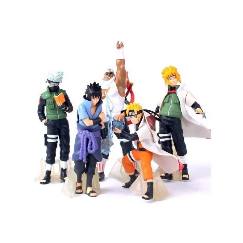 Kit 5 Bonecos Naruto Killer Kakashi Sasuke Minato | Shopee Brasil