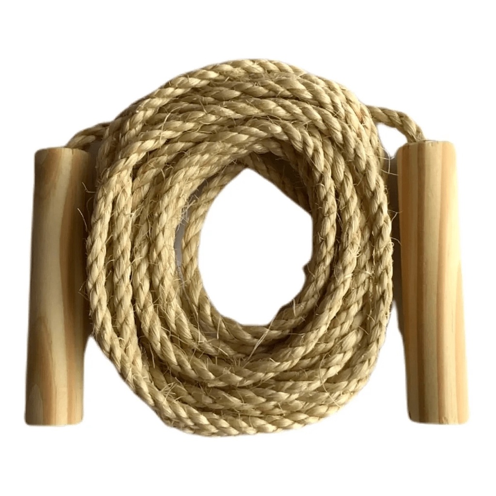Brinquedo corda de pular coletiva infantil 5M de sisal MCC Brinquedos ...