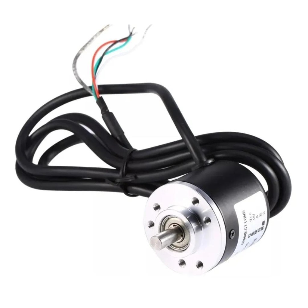 Encoder incremental De 400 P/R, DC5/24V, eixo 6mm | Shopee Brasil