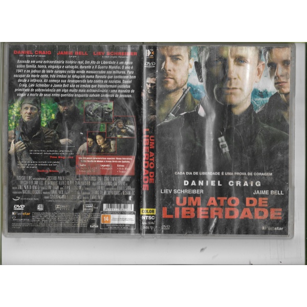 DVD filme Um ato de liberdade com Daniel Craig - Baseado em fatos reais - Usado e original ...