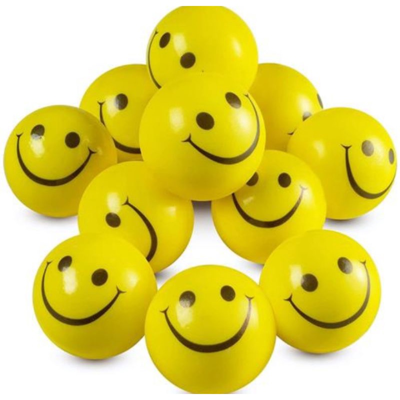 Kit 30 bolas Infantil smile amarelas 23cm - sorriso | Shopee Brasil