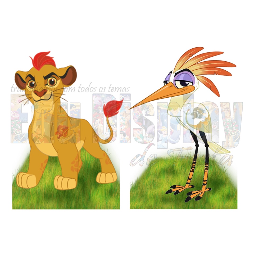 Guarda do leão kit decoração de festa infantil 4 display de 20cm ...