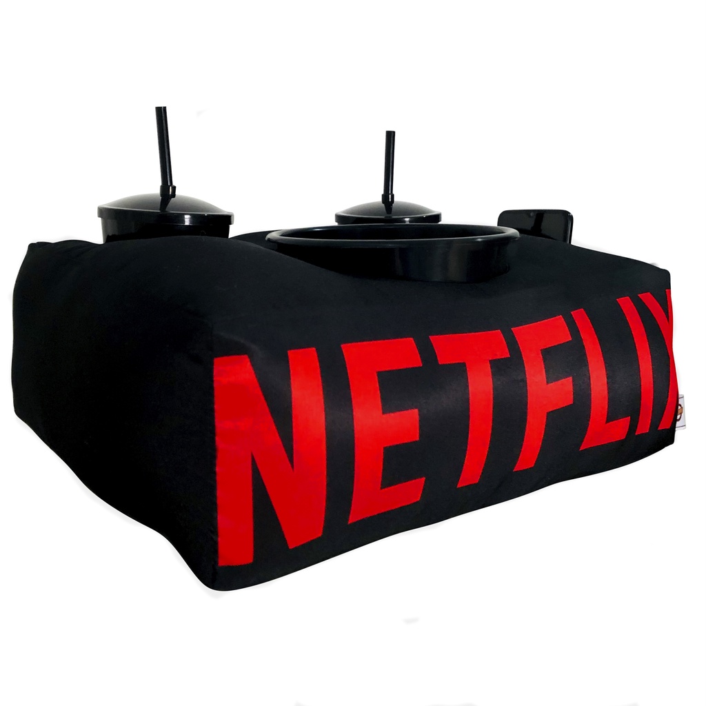 Almofada porta pipoca personalizada Netflix // Kit Cinema Netflix ...