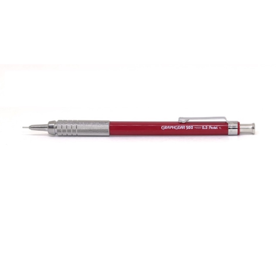 Lapiseira Pentel Graphgear 500 Ed. Especial Vermelha 0,3mm | Shopee Brasil