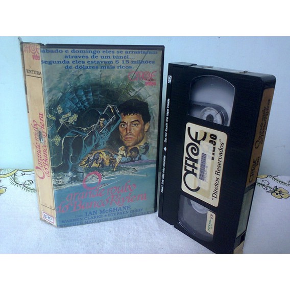 Fita Vhs Original O Grande Roubo Do Banco Riviera | Shopee Brasil