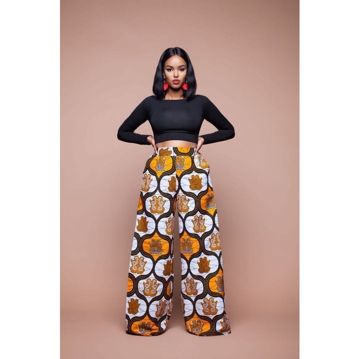 Calca Pantalona Roupa africana | Shopee Brasil