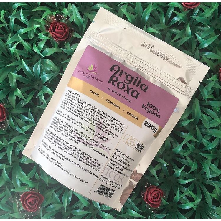 Argila Roxa 250g para rugas, linhas de expressão e manchas, firma ...