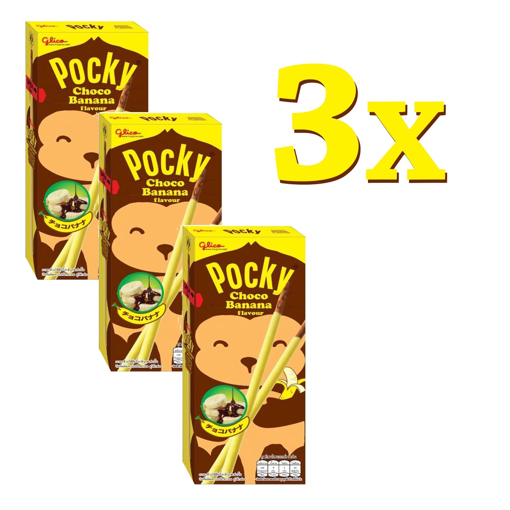 Kit com 3 caixas de Chocolate Biscoito Pocky Importado (Tipo Pepero ...