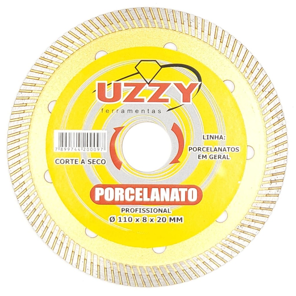 Disco Diamantado Uzzy 110mm Ultra Fino Corte Porcelanato | Shopee Brasil