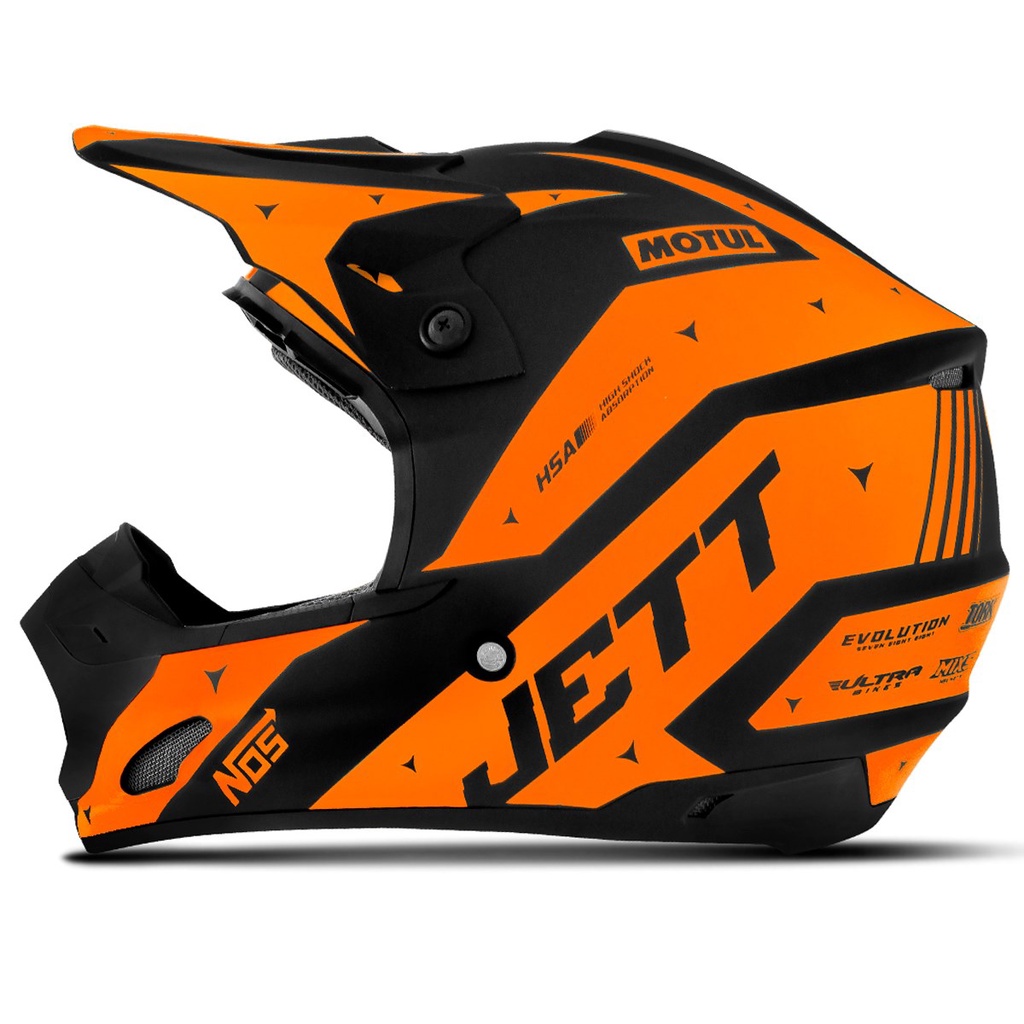 Capacete Piloto Moto Cross Trilha Enduro Th1 Jett Evolution 2 Off Road ...
