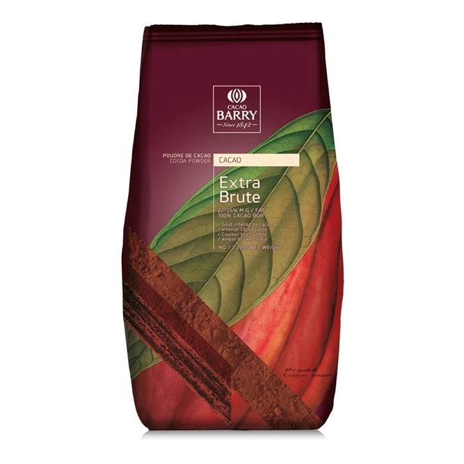 Cacau Em Pó 100% Extra Brute 1kg Cacao Barry - Callebaut | Shopee Brasil