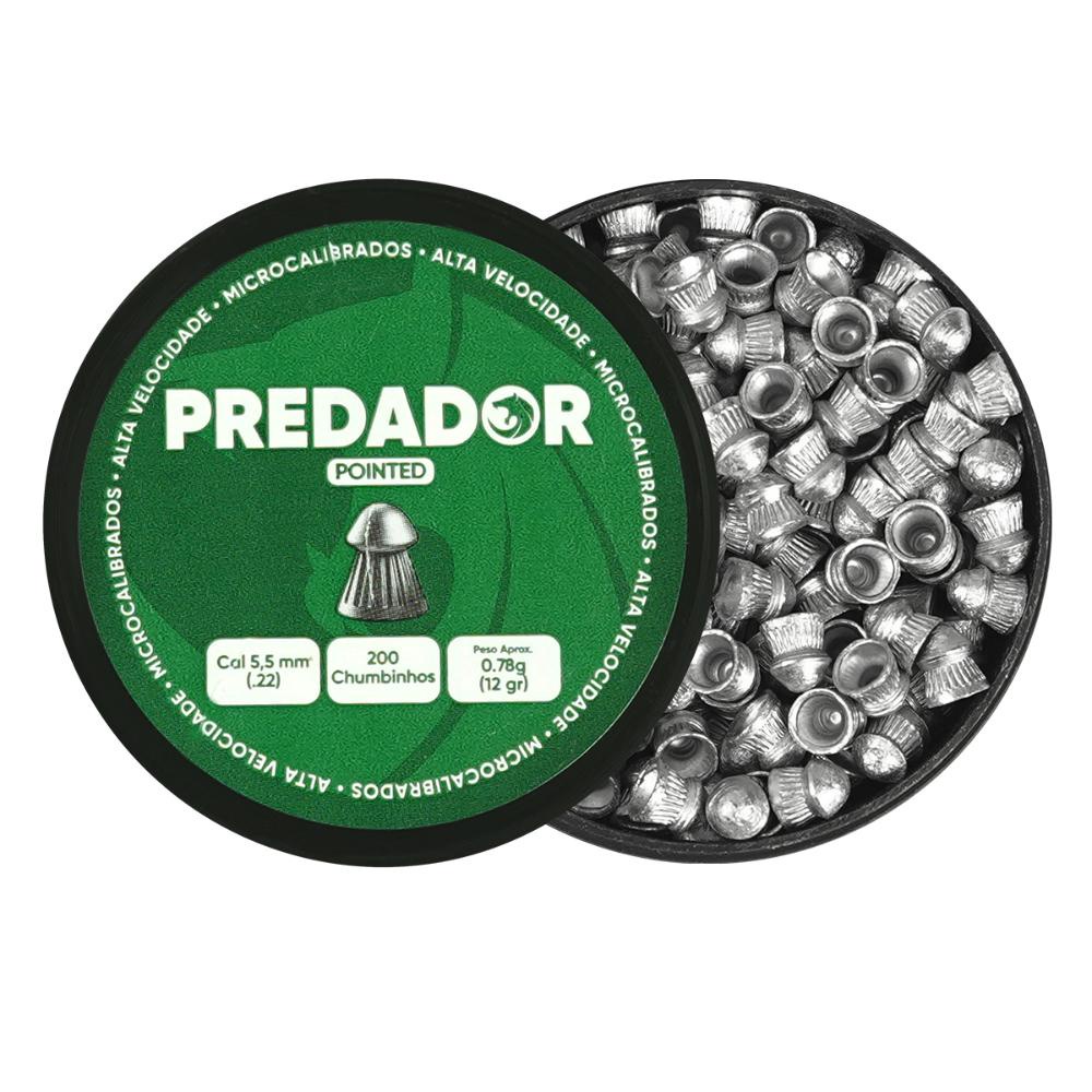 Chumbinho Conic Pointed 5,5mm 200un - Predador | Shopee Brasil