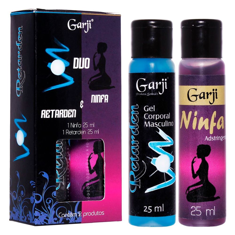 Duo Retarden E Ninfa Gel Para Massagem 25ml Garji | Shopee Brasil