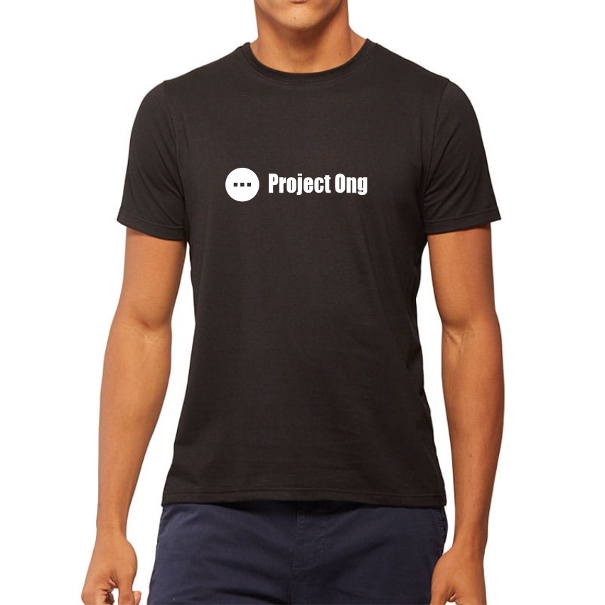 Camiseta Masculina Gola Tradicional - Modelo Project Ong | Shopee Brasil