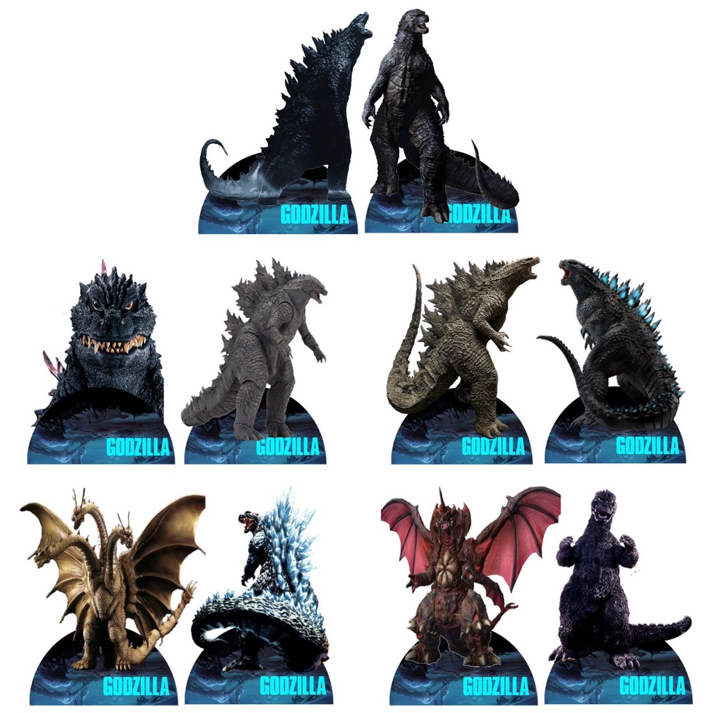 Godzilla - 10 Displays de Festa 20cm Totens | Shopee Brasil
