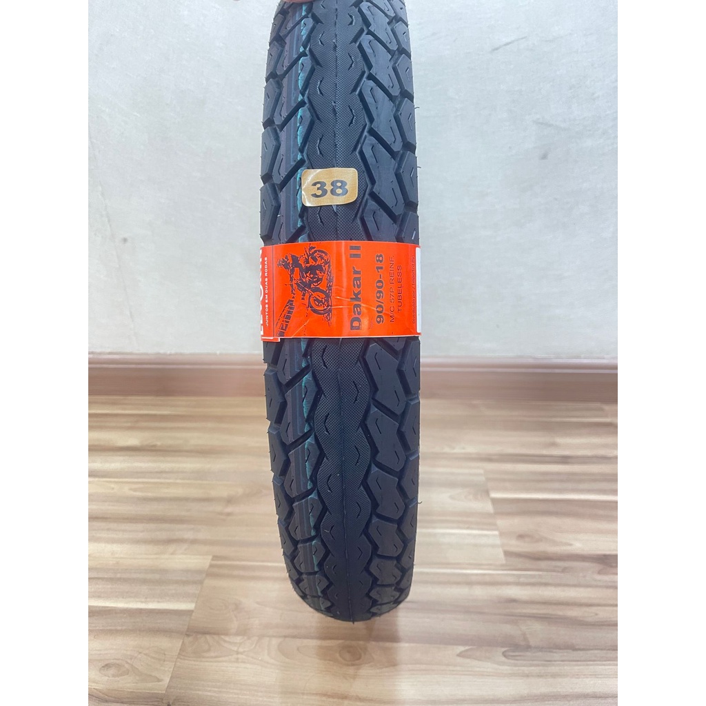 Pneu Levorin Dakar 2 - 90/90-18 57P (Pra uso sem câmara) Traseiro CG 125/150 - Novo | Shopee Brasil
