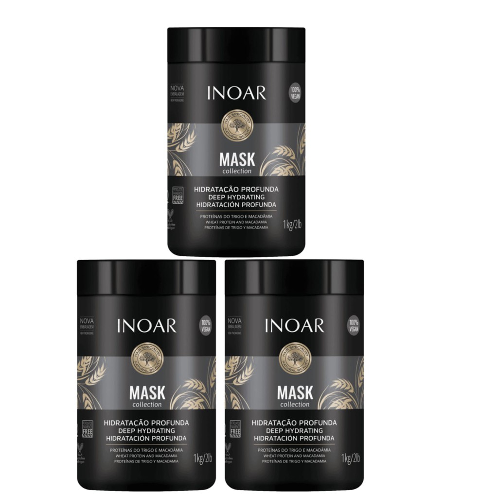 Inoar Mask - Kit 3 Máscaras 1kg | Shopee Brasil