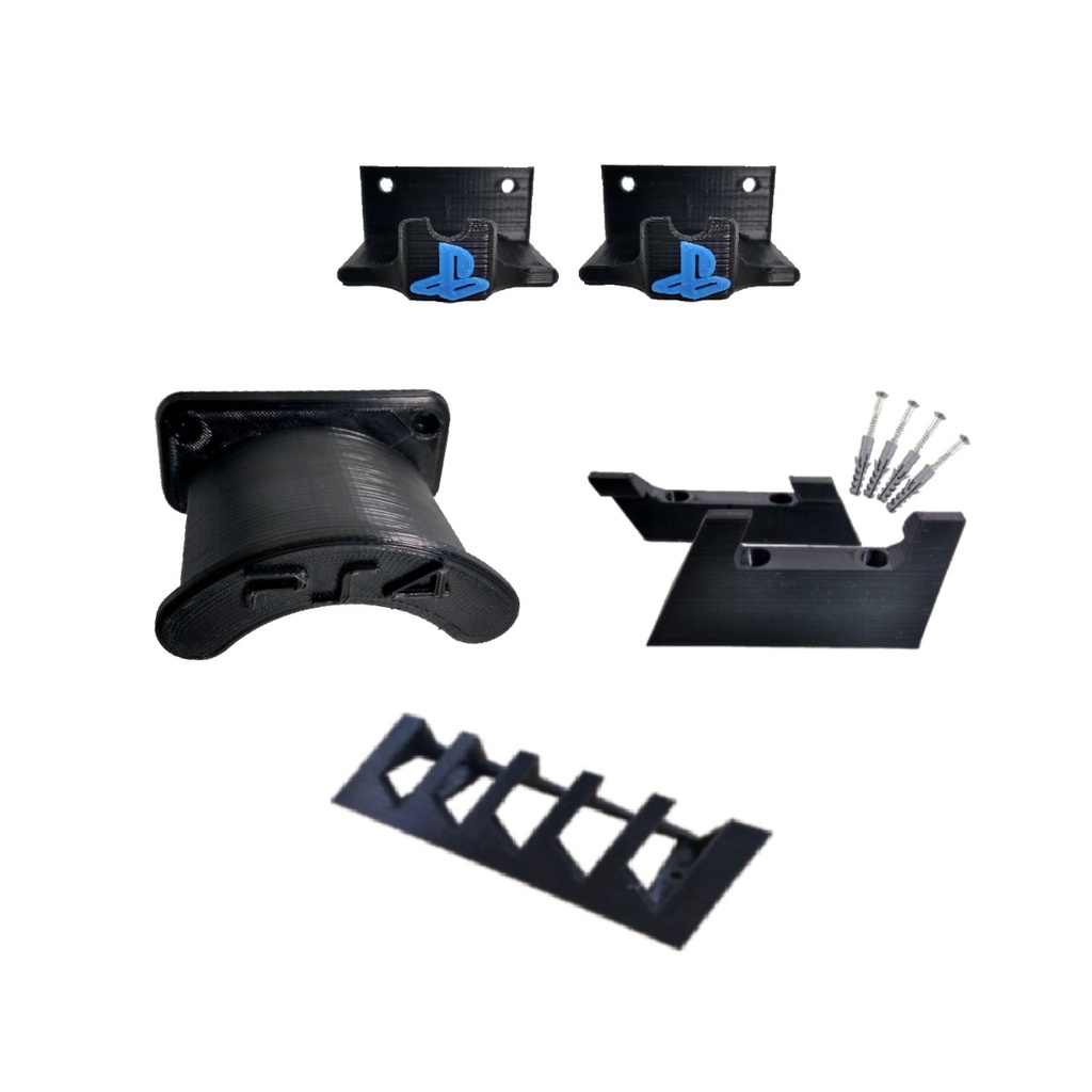 PS4 Slim/ Fat kit 5 pçs de parede | Shopee Brasil