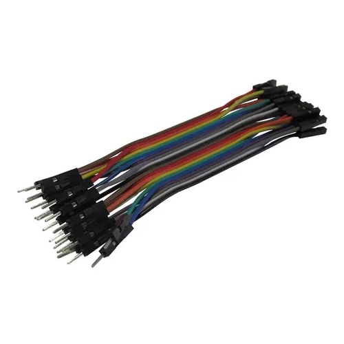 Cabo Wire Jumper 10cm Macho Fêmea MF 20 Unidades Fios Para Protoboard e ...