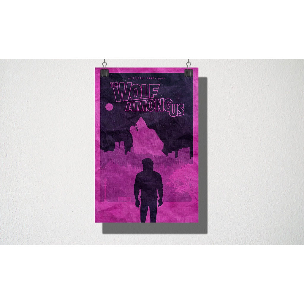 Poster THE WOLF AMONGUS Pôster A5 de games Pôsteres A4 jogos Posteres ...