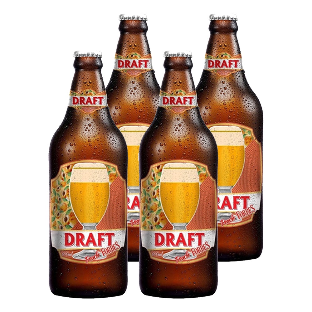 Chopp De Vinho Draft 600ml Kit Com 4 Pêssego - Peach Forbes | Shopee Brasil