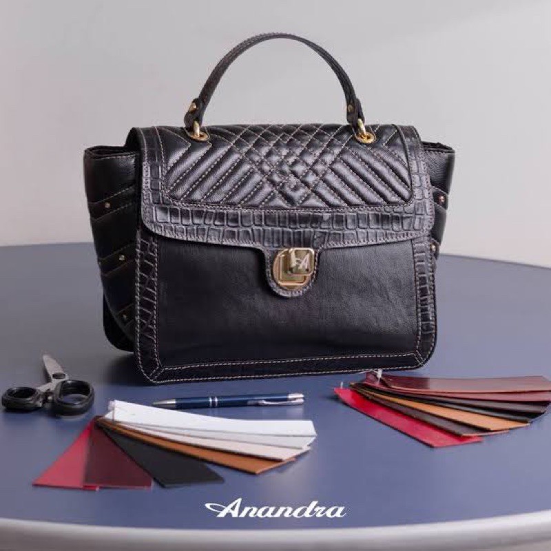 bolsa anandra em couro legítimo | Shopee Brasil