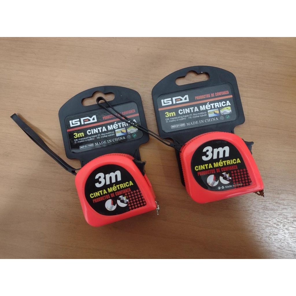 Trena Metrica Basica 3 Metros - 88095 | Shopee Brasil