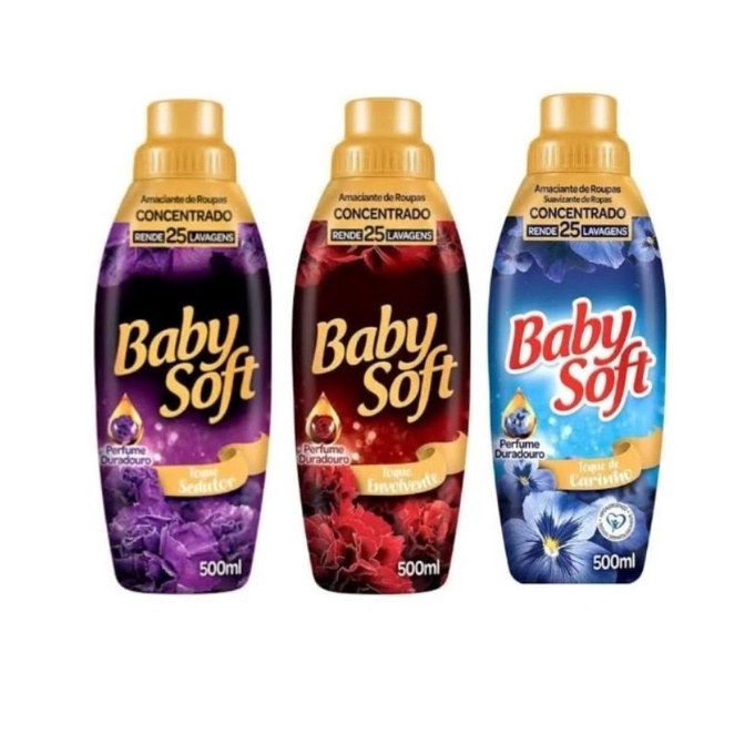 Amaciante Concentrado Baby Soft 500ml | Shopee Brasil