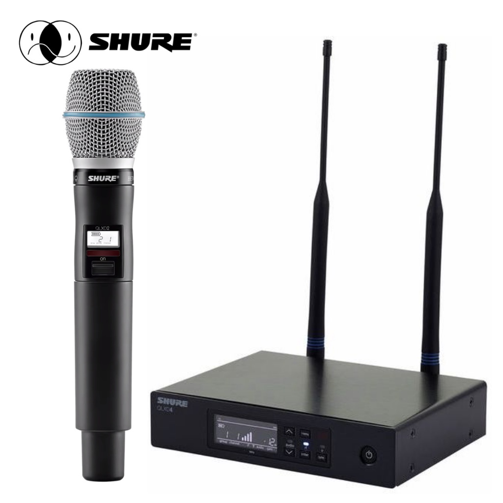 Microfone Sem Fio Shure QLXD2/B87A Com Base Wireless QLXD4 Microfone de Primeira Linha | Shopee ...