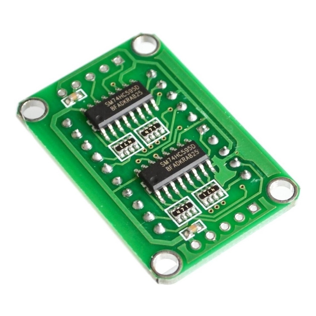 Módulo Display 7 Segmentos 2 Dígitos Vermelho - 74HC595 para Arduino, Robótica, Raspberry PI ...
