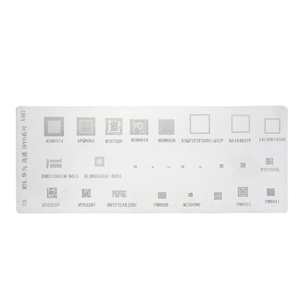 Stencil Para Reballing E Bga Mtk OPPO A467 03250 | Shopee Brasil