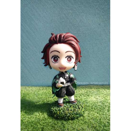 Tanjiro Anime Mangá Demon Slayer Action Figure artesanal biscuit ...