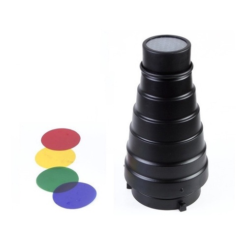 Cone Refletor Snoot Universal Colmeia Filtros Encaixe Bowens | Shopee ...