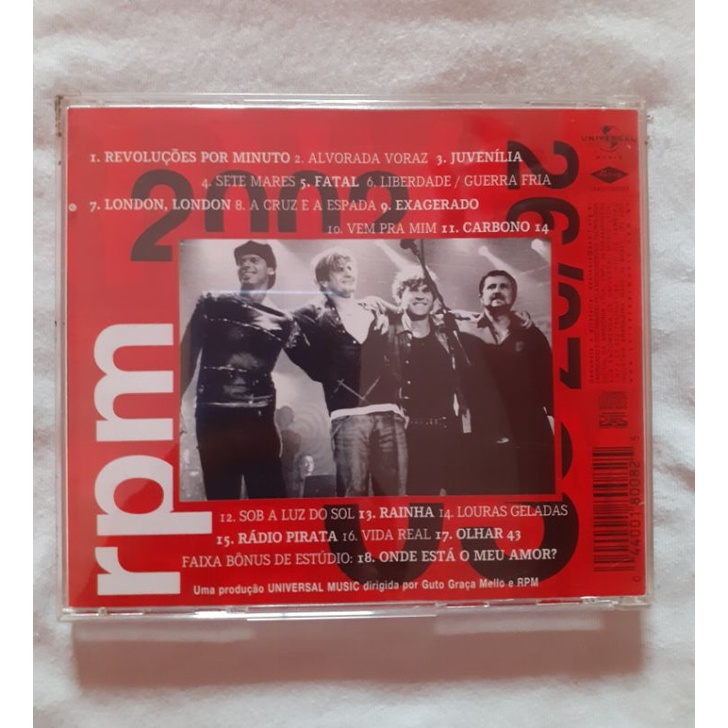 Cd RPM - Revolução Por Minuto MTV. | Shopee Brasil