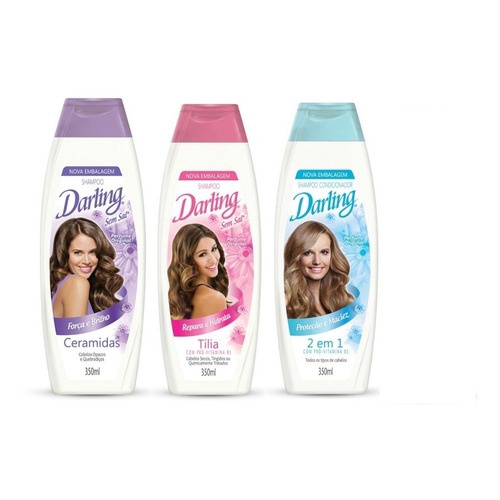 SHAMPOO DARLING- 350 ml- CERAMIDA/2 EM 1/ TÍLIA/ DETOX | Shopee Brasil