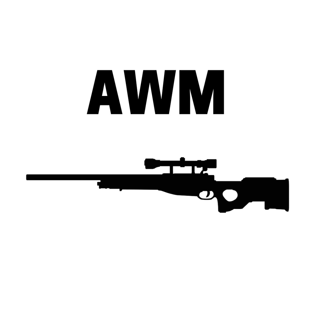 Sniper AWM Rifle em RGB Luminária de parede SETUP GAMER | Shopee Brasil