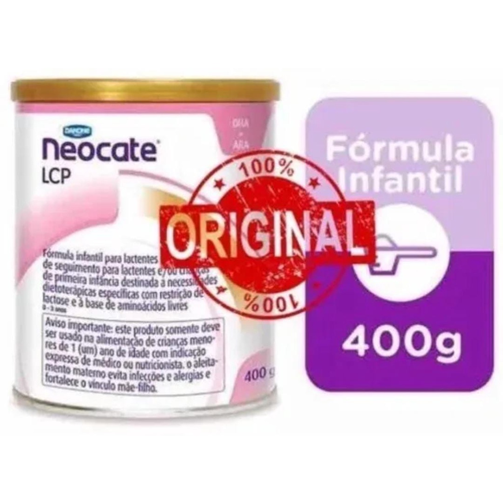 Fórmula Infantil Neocate Original LCP 400G - Danone | Shopee Brasil