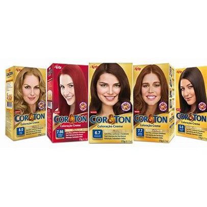 Tinta de cabelo Cor e Ton diversas cores | Shopee Brasil
