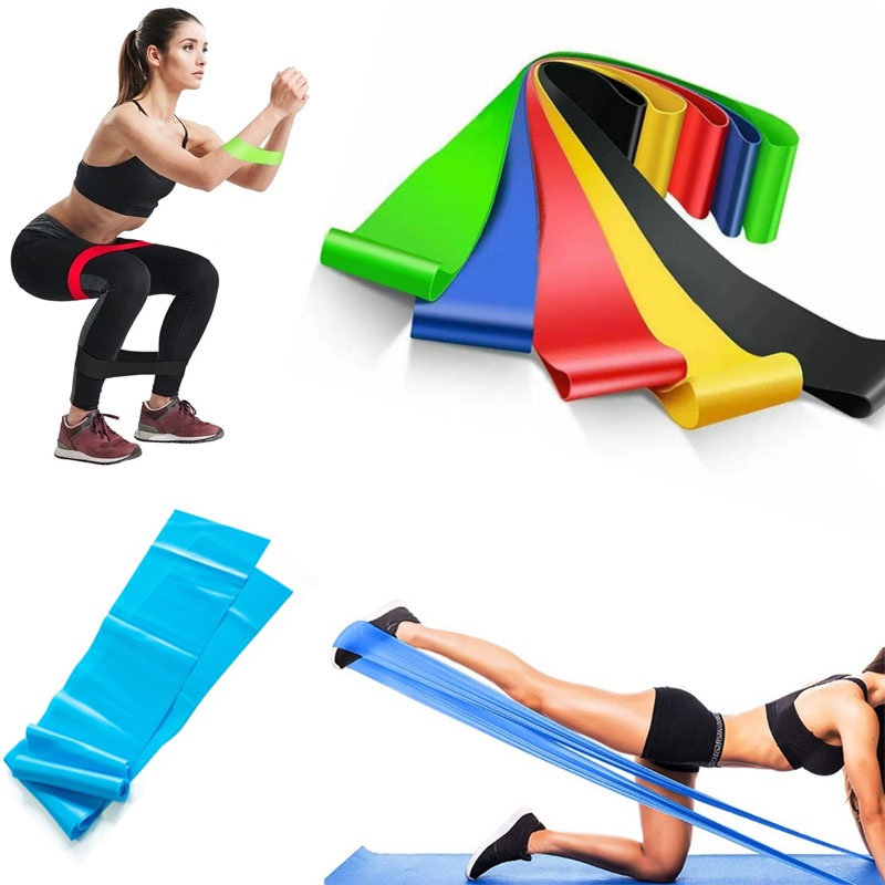 Kit 5 Elasticos Mini Band e Elastico Extensor Para Exercícios | Shopee ...