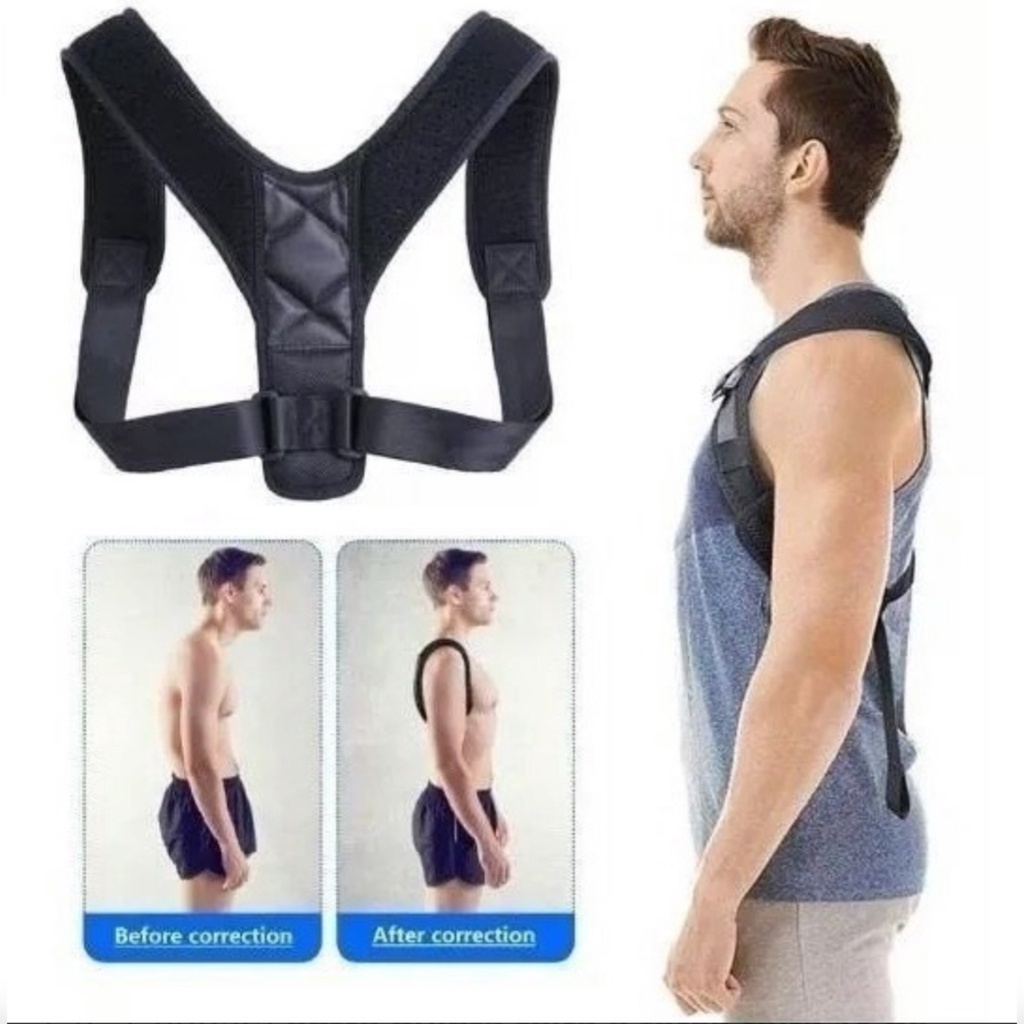 Cinta Colete Corretor Postura Coluna Lombar Regula | Shopee Brasil