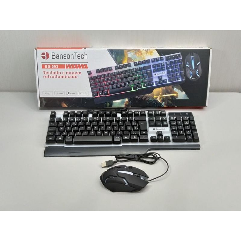 Kit Teclado e Mouse Gamer Banson Tech | Shopee Brasil